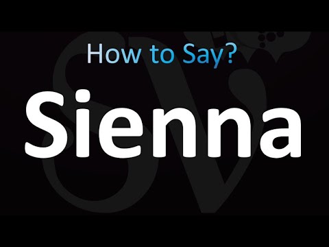 How to Pronounce Sienna (Italian & English)