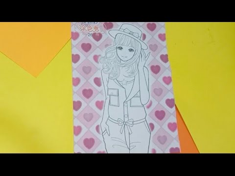 How to Color Anime girl picture step by step Easy Art for beginners #art #trending #coloring