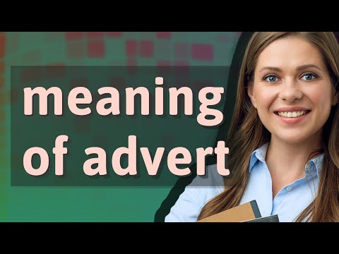 Advert | meaning of Advert