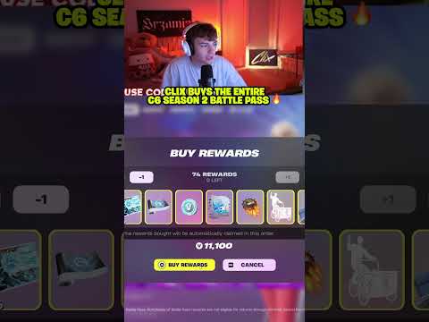 Clix BUYS the entire Chapter 6 Season 2 Battle Pass 🔥