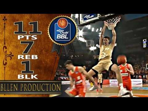 Johann Grunloh ('05) - 11 Pts, 7 Reb, 1 Blk Highlights|ratiopharm Ulm vs Rasta Vechta|2024.10.26