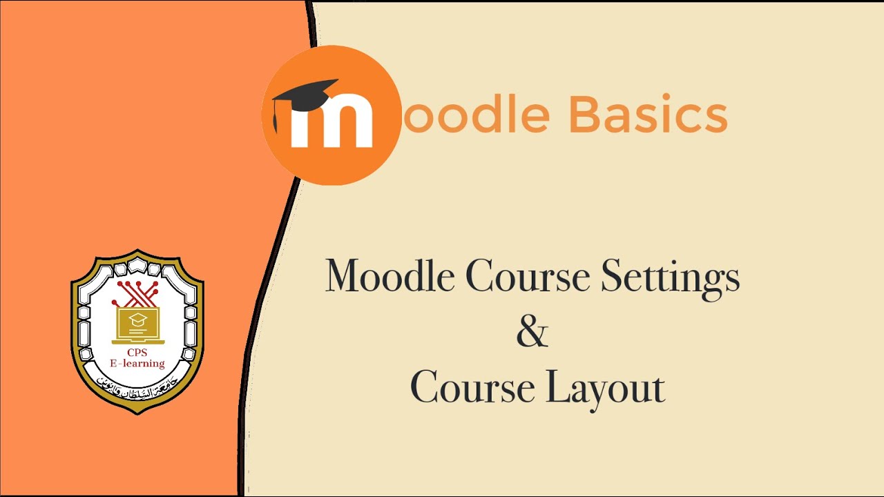 A Moodle Course settings