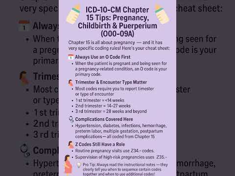ICD-10-CM Tips: Chapter 15