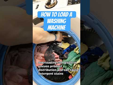 How To Load A Washing Machine Correctly #laundry