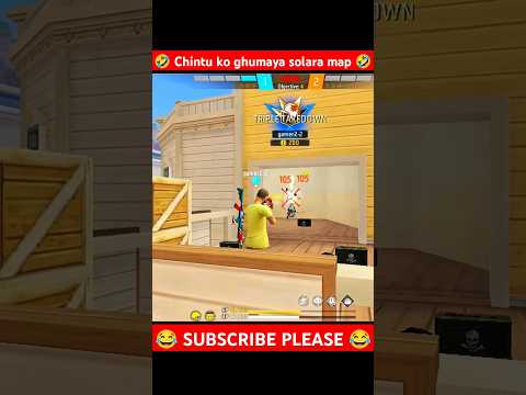 Chintu ko ghumaya solara map !!🤣!! wait for end 🤣#freefire #comedyshorts #funnyshorts 😅