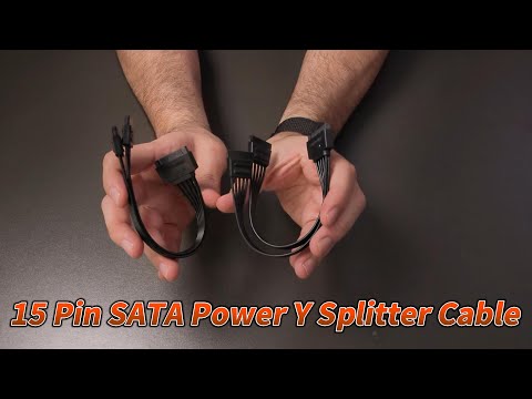 ⚡ Power More with J&D SATA Y Splitter Cable (2 Pack)! 🔌