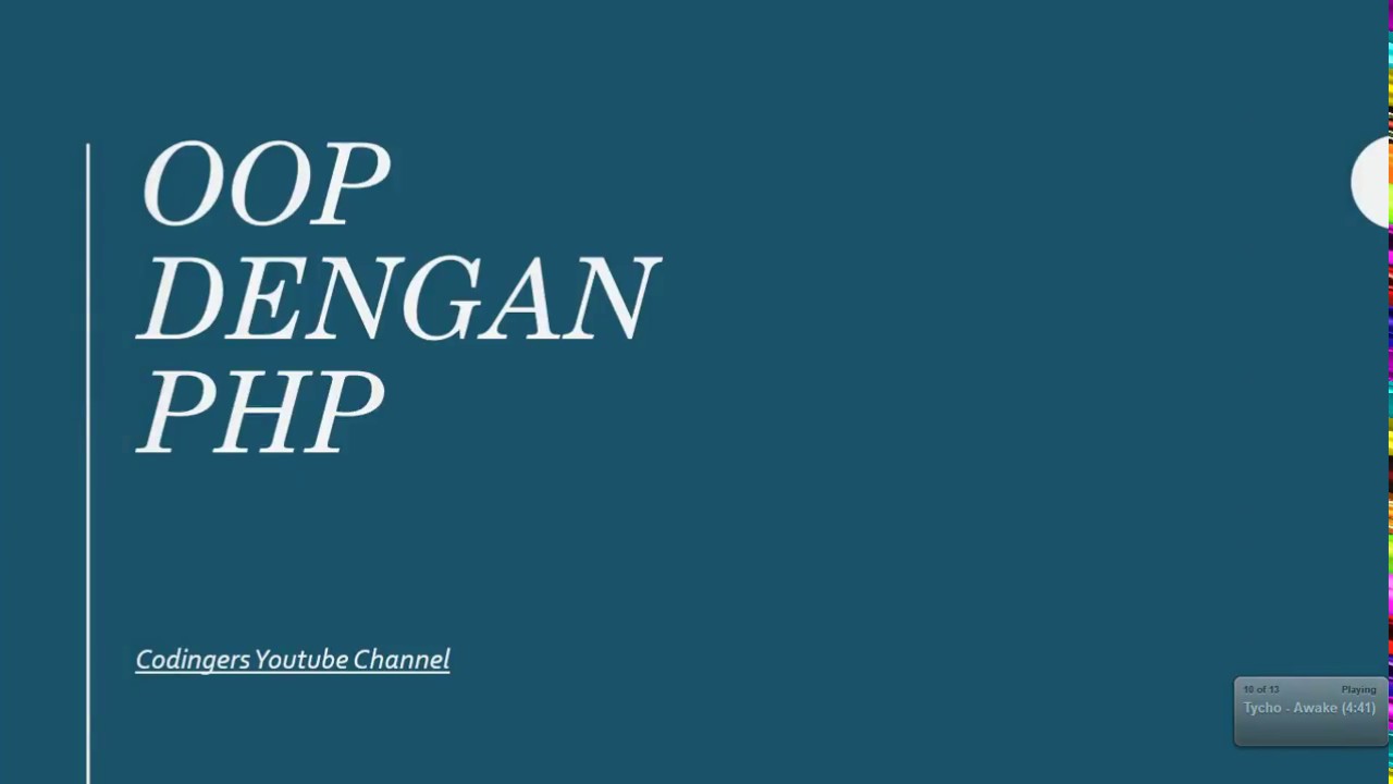 Tutorial 1 Belajar OOP dengan PHP - Class, Property, dan Method