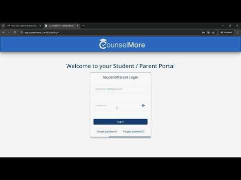Student Portal log in and Google drive Log in - same email