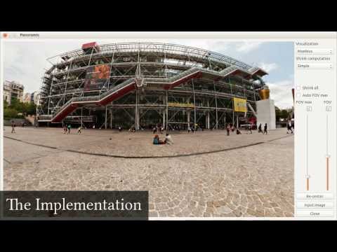 Improving Projections of Panoramic Images with Hyperbolic Möbius Transformations