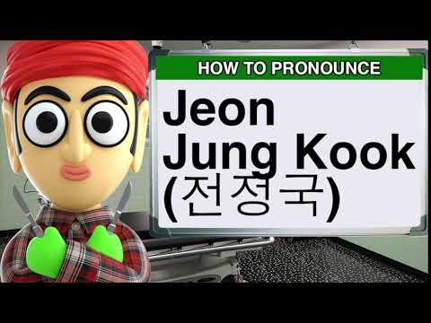How to Pronounce Jeon Jung Kook 전정국 Jungkook BTS Singer