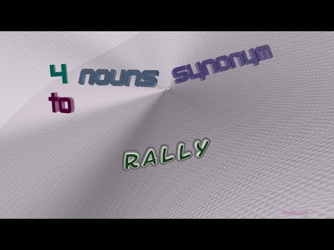 rally - 4 nouns with the meaning of rally (sentence examples)