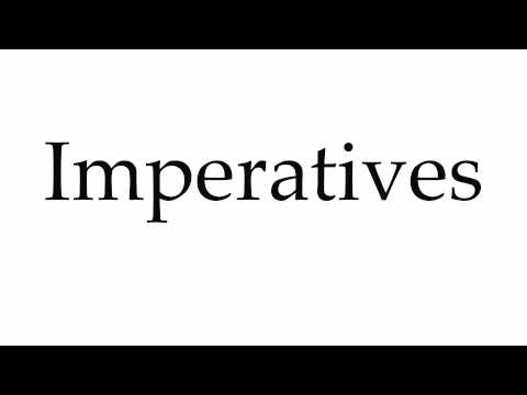 How to Pronounce Imperatives