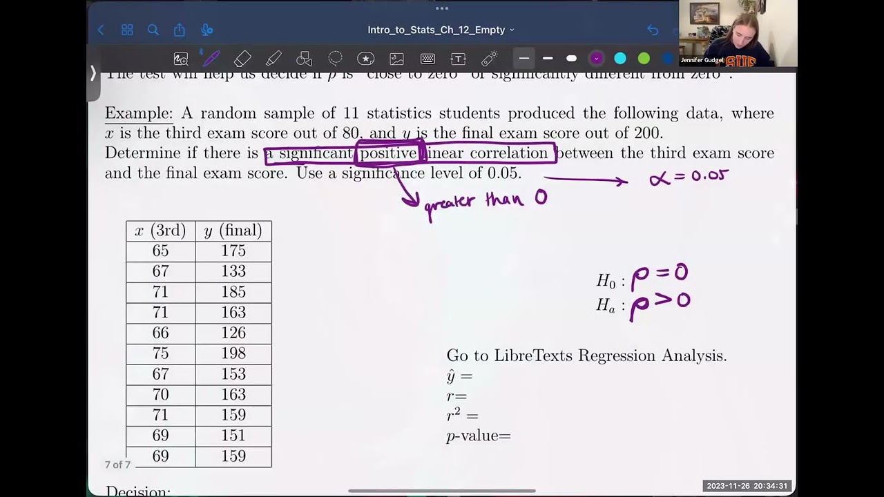 Intro to Stats Chapter 12 Video 9