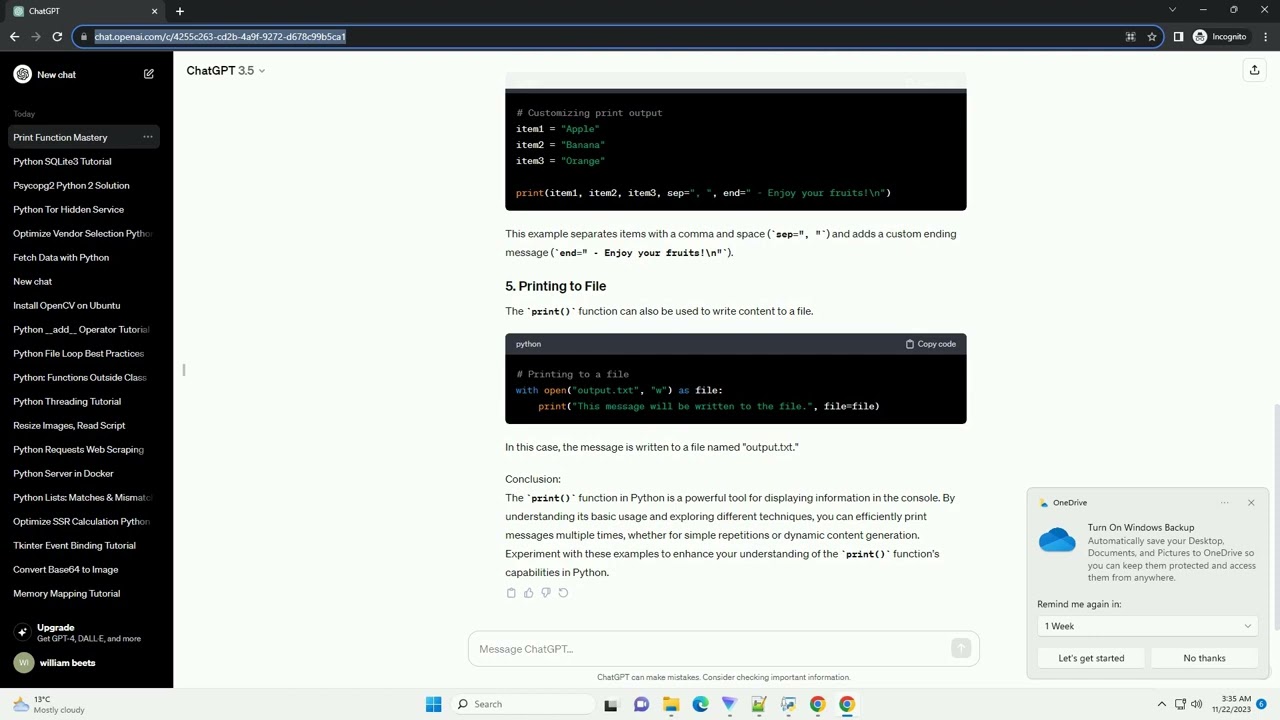 Print function printing multiple times in python