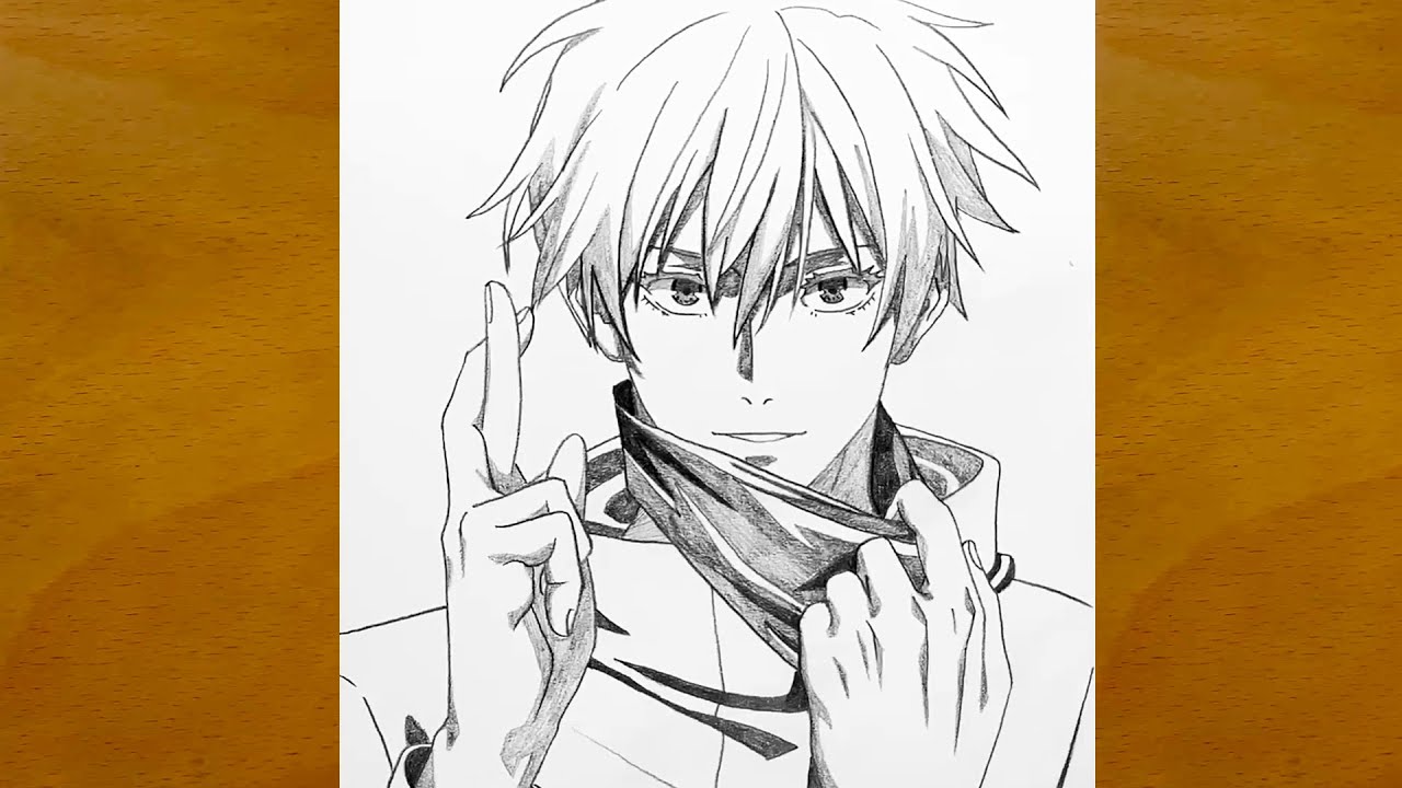 How to Draw Gojo Satoru Step by Step || Easy Anime Drawing Tutorial || Stunning Pencil Art