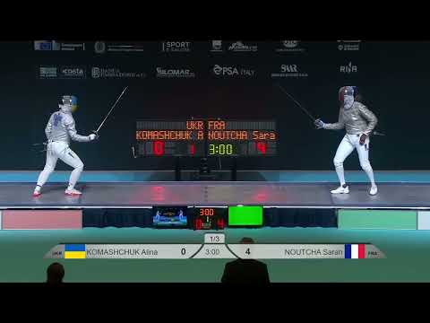 Euro Champs 2025 SWS GOLD Alina Komashchuk UKR v Sarah Noutcha FRA Clip