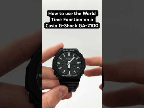 How to use the World Time Function on a Casio G-Shock GA-2100