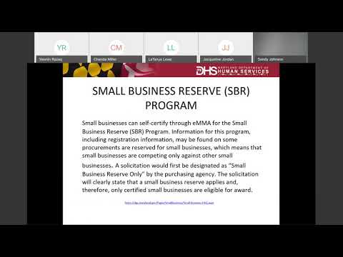 Doing Procurement Business with the Maryland Department of Human Services - A Maryland PTAC Webinar
