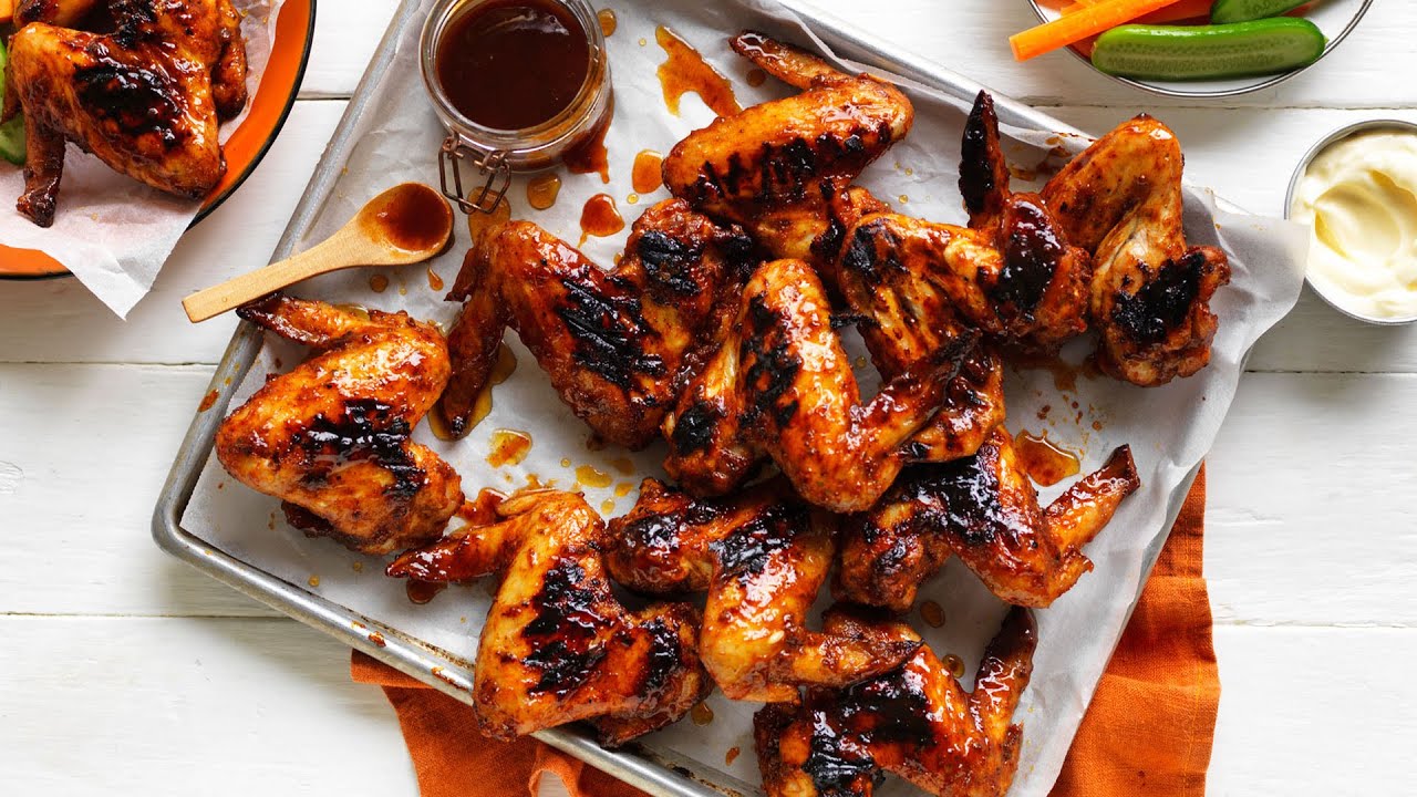 Texas Style BBQ Chicken Wings Recipe | myfoodbook