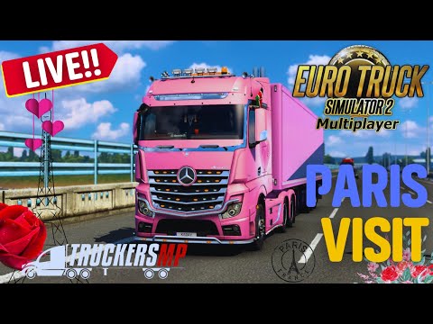 Euro Truck Simulator 2 - Paris to Rotterdam in TruckersMP , let's go to work.