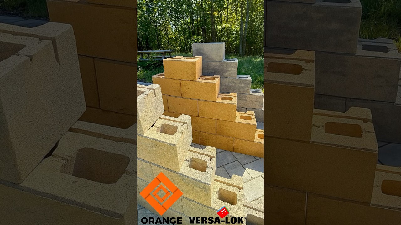 Versa-Lok Retaining Wall Blocks in 3 Colors + 2 Sizes | Orange Pavers