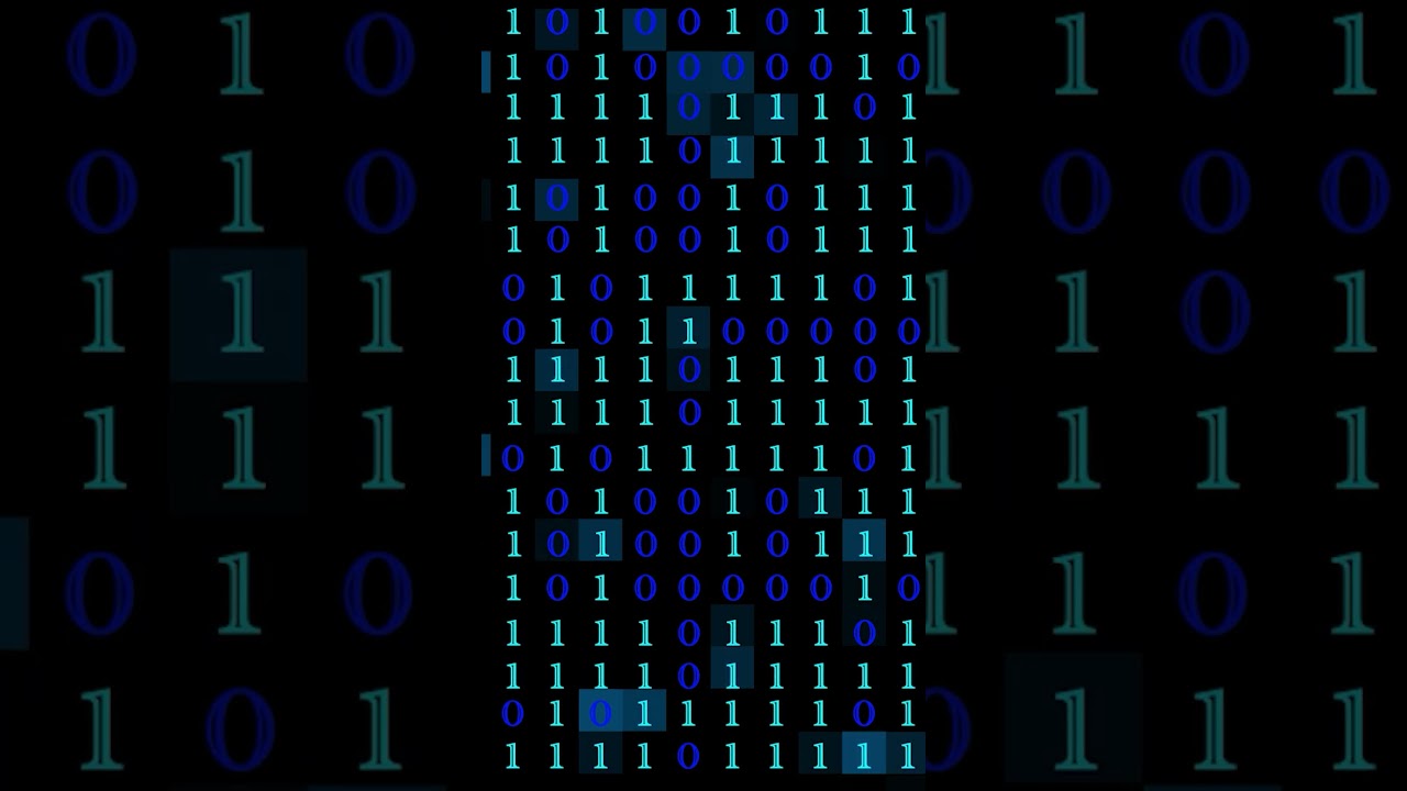 Abstract Binary Code Technology Background | Abstract Motion Video Background Stock Footage