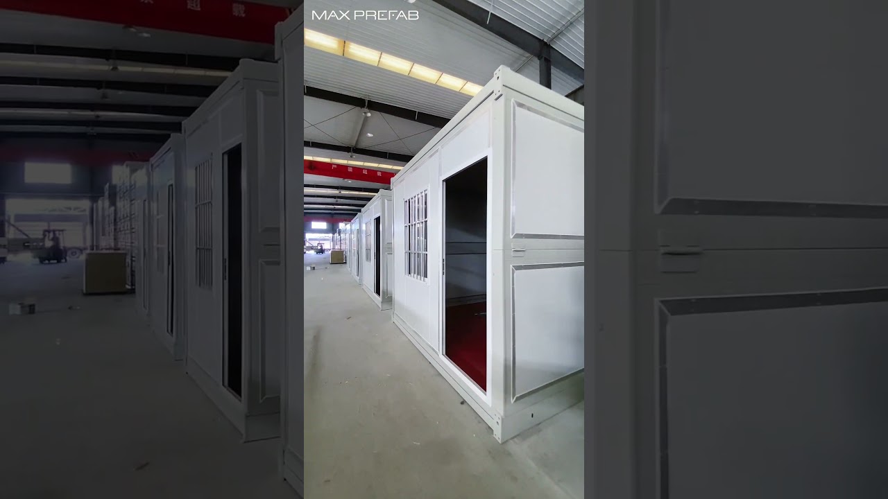 Easy folding container house, makes production and business so easy! 3 minutes' erection only!