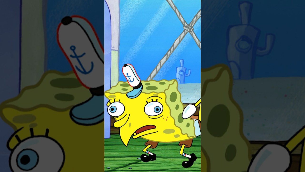 sPoNgEbOb MoCkInG mEmE 🐔 | SpongeBob #shorts