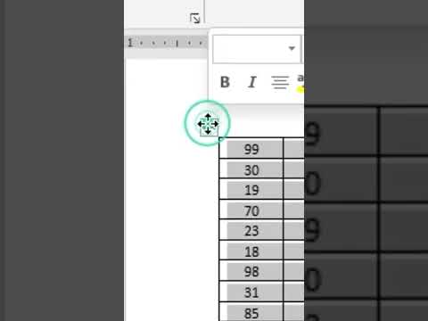 How alignment of table left, center, right in Word