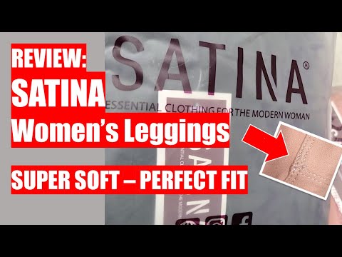 REVIEW: SATINA Women's Leggings - SUPER SOFT - PERFECT FIT!