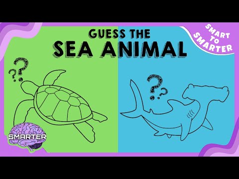 Guess the Sea Animal | Drawing game | Guessing Game | Smart to Smarter