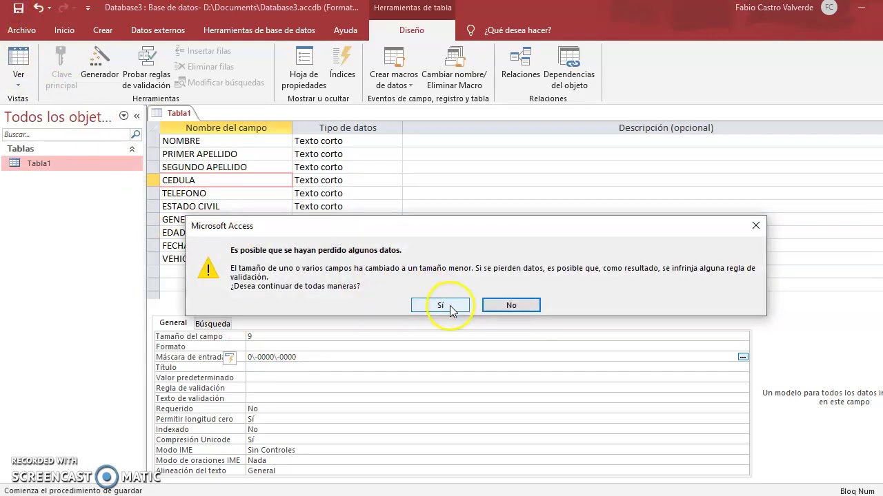Tipos De Datos En Access - Estudiar Tipos De Datos En Access - Estudiar