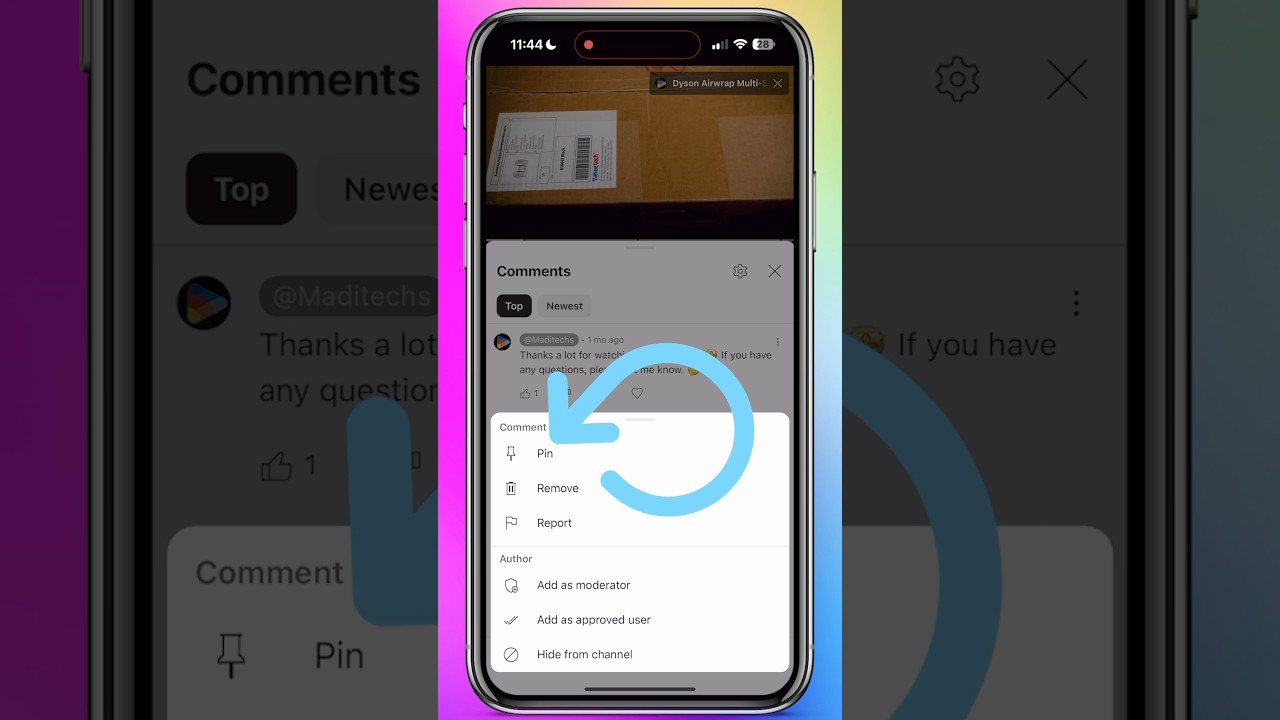 How to Pin Comments on YouTube! #YouTubeCreatorCommunity #shorts #pincomment