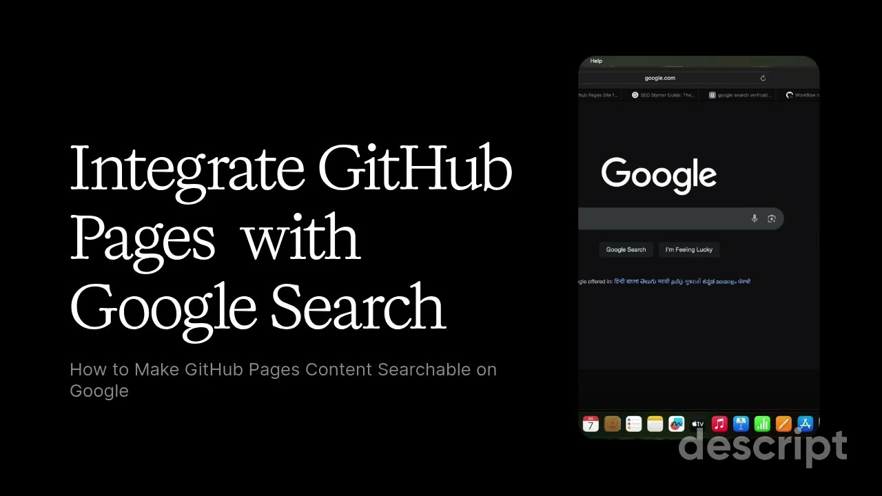 How to Index GitHub Pages on Google Search #TechBytePulse