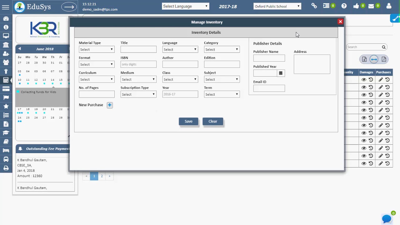 How Library Inventory is Managed in School Management Software