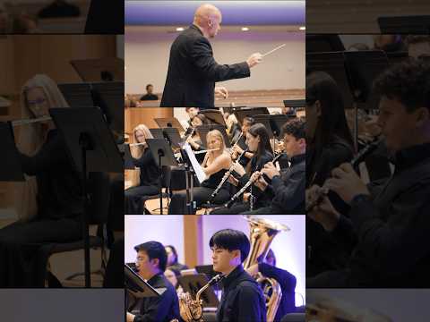 The talented student musicians in our Wind Ensemble joined by our University String Symphony.