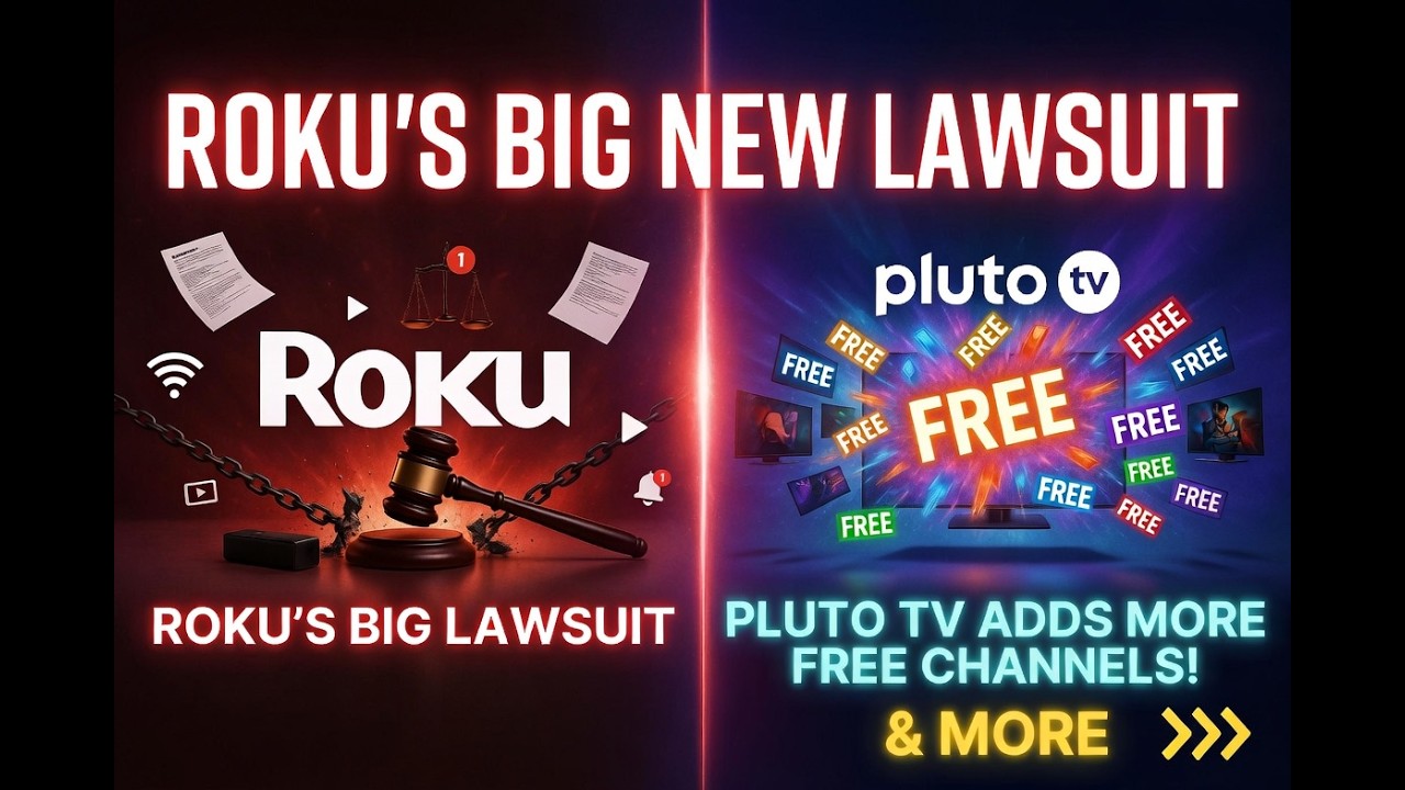 Roku's Big New Lawsuit, Pluto TV Adds More Free Live Channels, & More