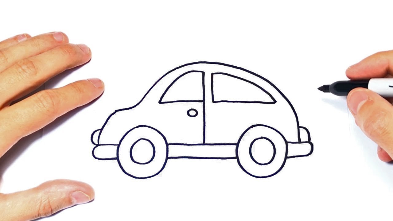 Cómo dibujar un Auto Facil Paso a Paso | Dibujo de Auto Facil