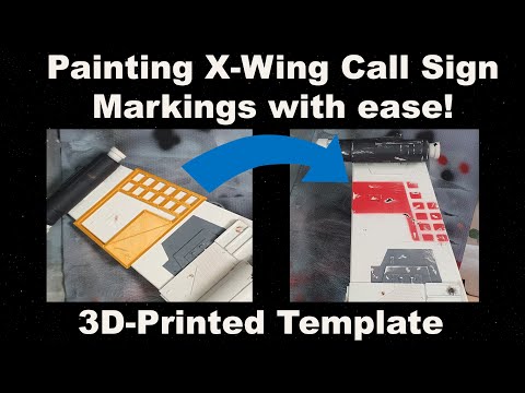 Archivo 3D Call Sign Markings Template for X-Wings 🤙 ・Diseño imprimible ...