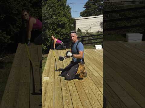 How to layout deck posts and railing by center
