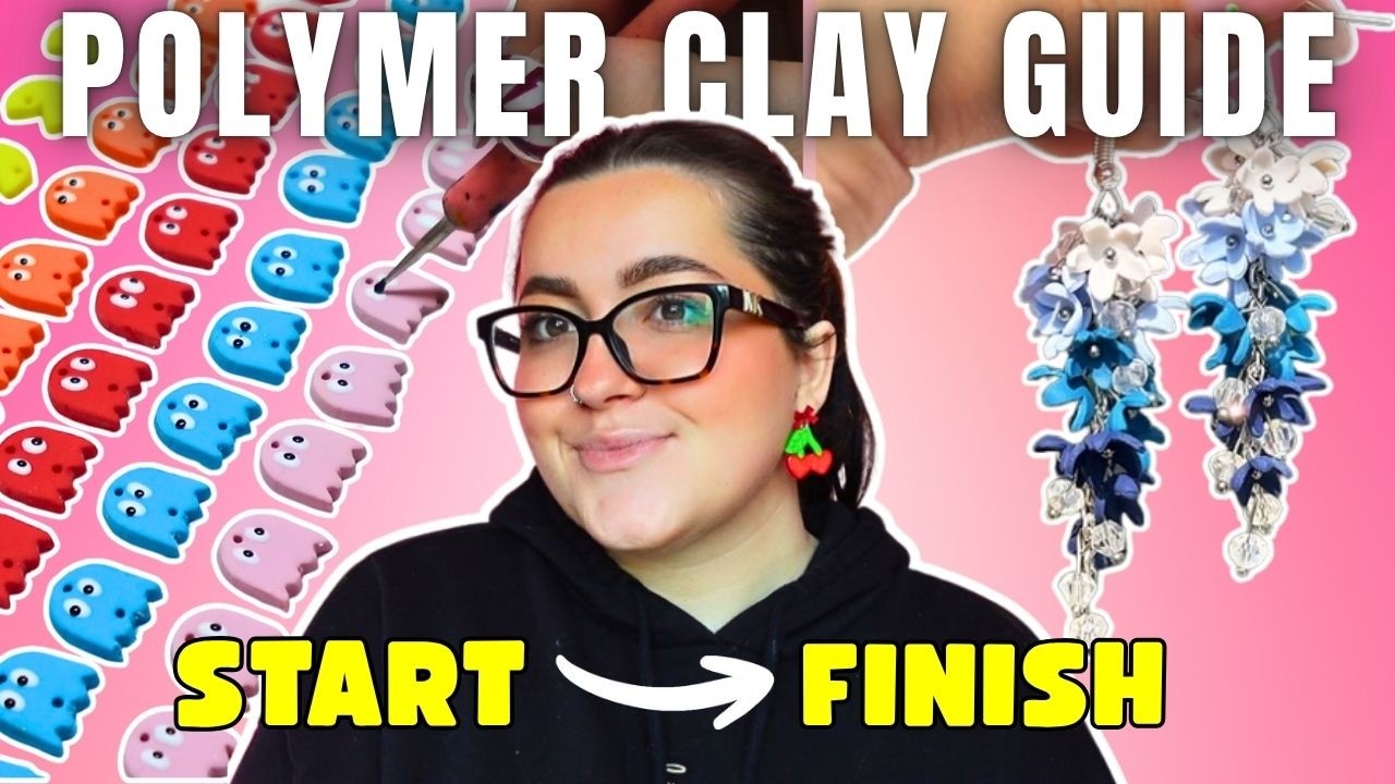 DIY Polymer Clay Earrings - Beginner Guide 