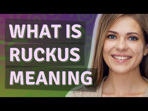 Ruckus | meaning of Ruckus