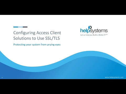 Configuring ACS (Access Client Solutions) to Use SSL (TLS)