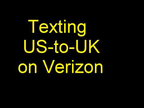 Verizon Free Text Message to UK