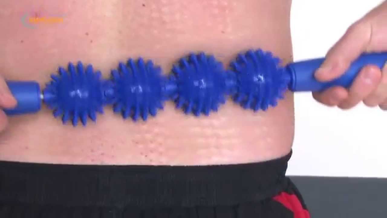 How to use a Therapy in Motion spikey ball massage roller bar