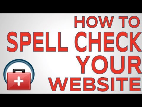 How to spell check a website