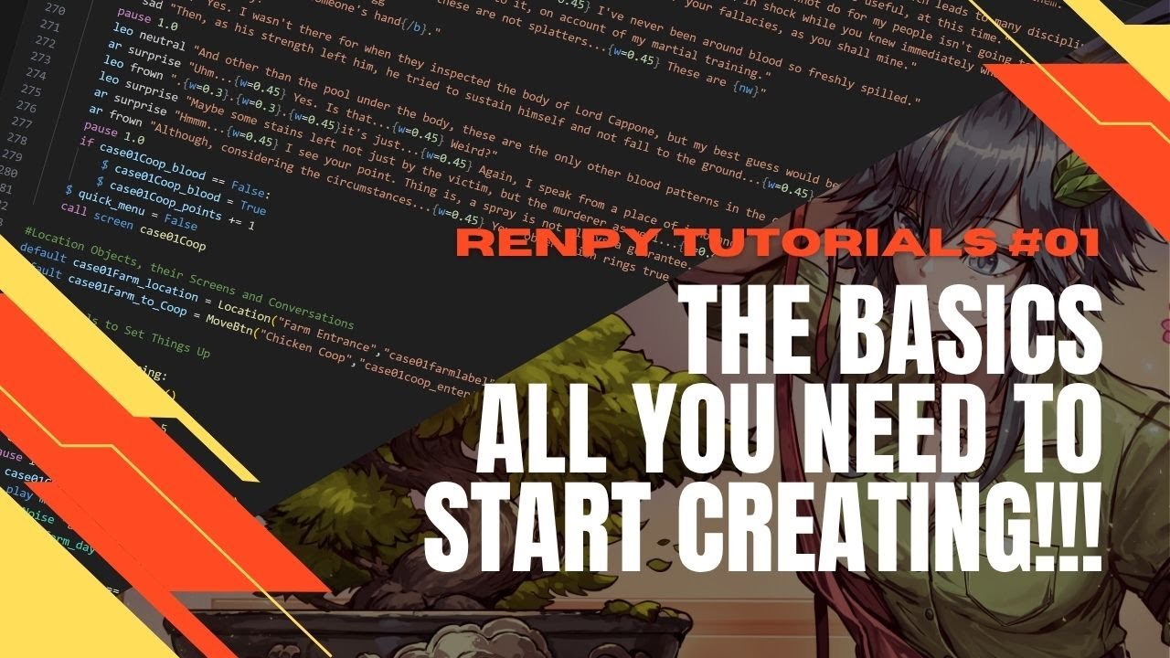 Renpy Tutorial 01 - The Basics [2025, 8.x+]