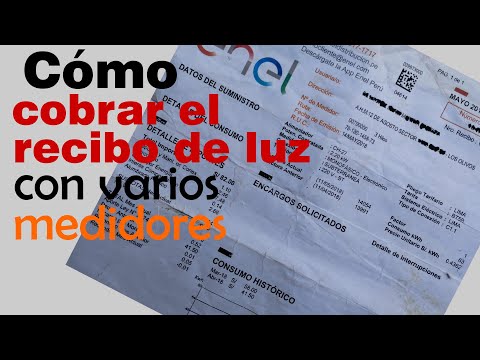 Cómo cobrar el recibo de luz cuando se instala varios medidores internos