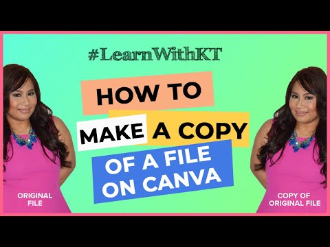 How To Make A Copy Of A Template On Canva | LEARNWITHKT