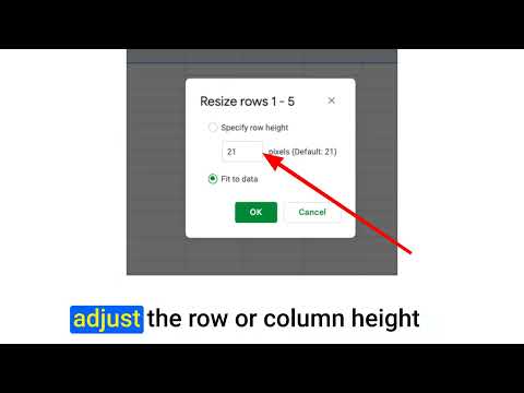 Google Sheets | Basics | Adjusting column width and row height